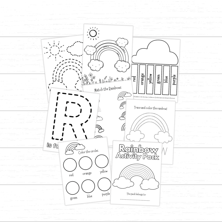 Printable Rainbow Activity Pack - Mom. Wife. Busy Life.