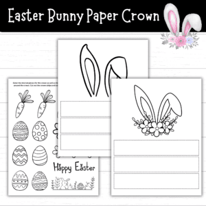 Printable Easter Bunny Paper Crown Craft - Mom. Wife. Busy Life.