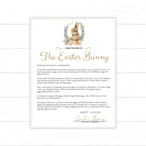 Printable Easter Bunny Letter to Child - Mom. Wife. Busy Life.