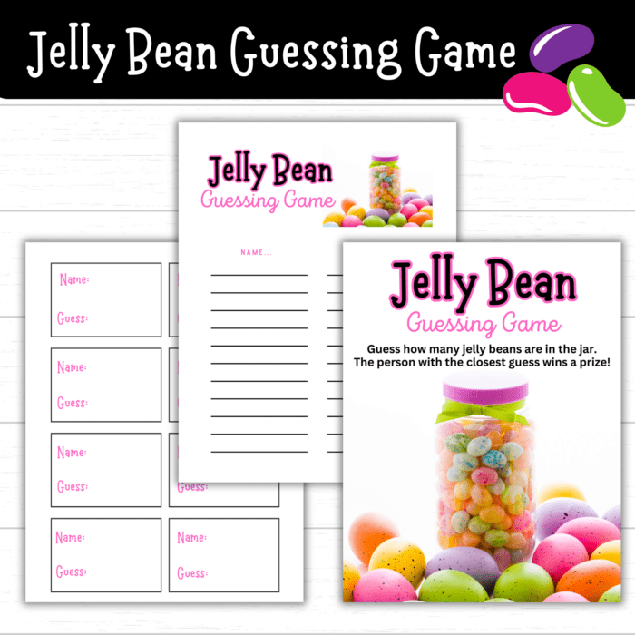 Jelly Bean Guessing Game Printable - Mom. Wife. Busy Life.