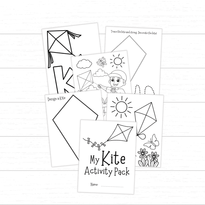 Kite Activity Pack Printable - Mom. Wife. Busy Life.