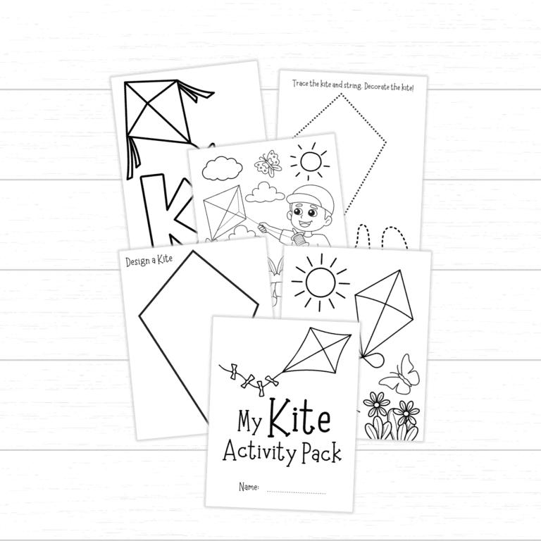 Kite Activity Pack Printable - Mom. Wife. Busy Life.