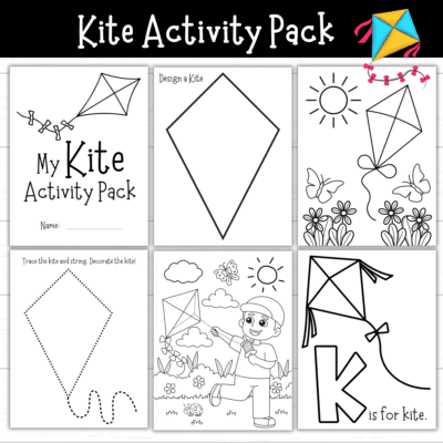 Kite Activity Pack Printable - Mom. Wife. Busy Life.