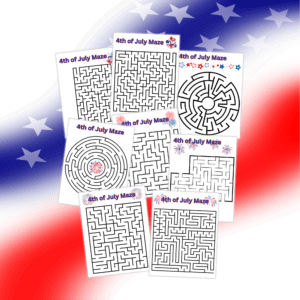 Printable 4th of July Maze Pack - Mom. Wife. Busy Life.