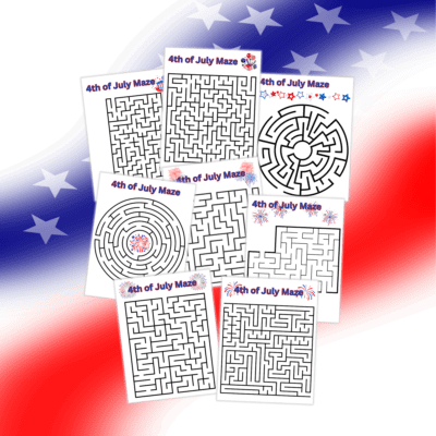 Printable 4th of July Maze Pack - Mom. Wife. Busy Life.