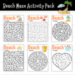 Printable Beach Maze Pack - Mom. Wife. Busy Life.