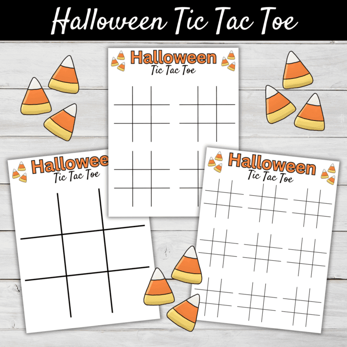 Printable Halloween Tic Tac Toe Game Cards - Mom. Wife. Busy Life.