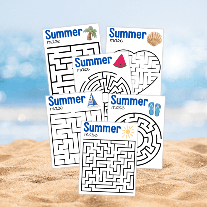 Printable Summer Maze Pack - Mom. Wife. Busy Life.