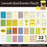 Printable Lemonade Stand Dramatic Play Kit - Mom. Wife. Busy Life.