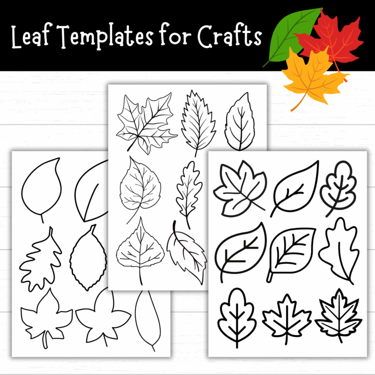 Printable Fall Leaf Coloring Pages (3 Sets) - Mom. Wife. Busy Life.