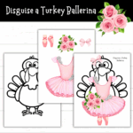 Printable Disguise a Turkey Ballerina (2 Sets!) - Mom. Wife. Busy Life.