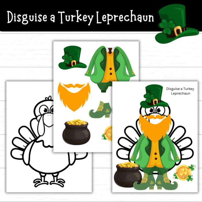 Printable Disguise a Turkey Leprechaun - Mom. Wife. Busy Life.