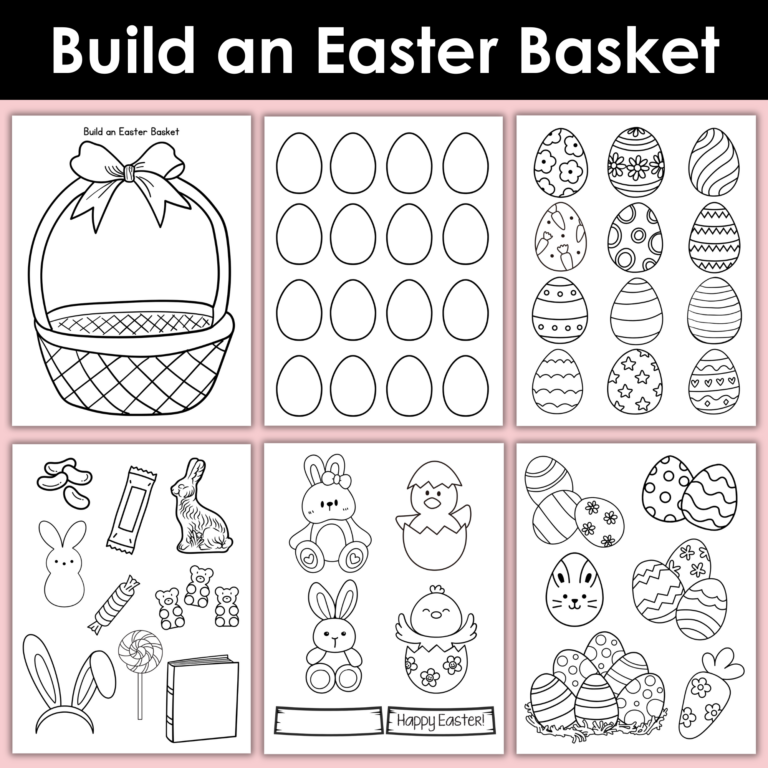 Build an Easter Basket Printable Craft – Fun Easter Activity for Kids ...