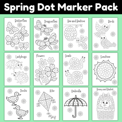 Printable Spring Dot Marker Activity Pack - Mom. Wife. Busy Life.