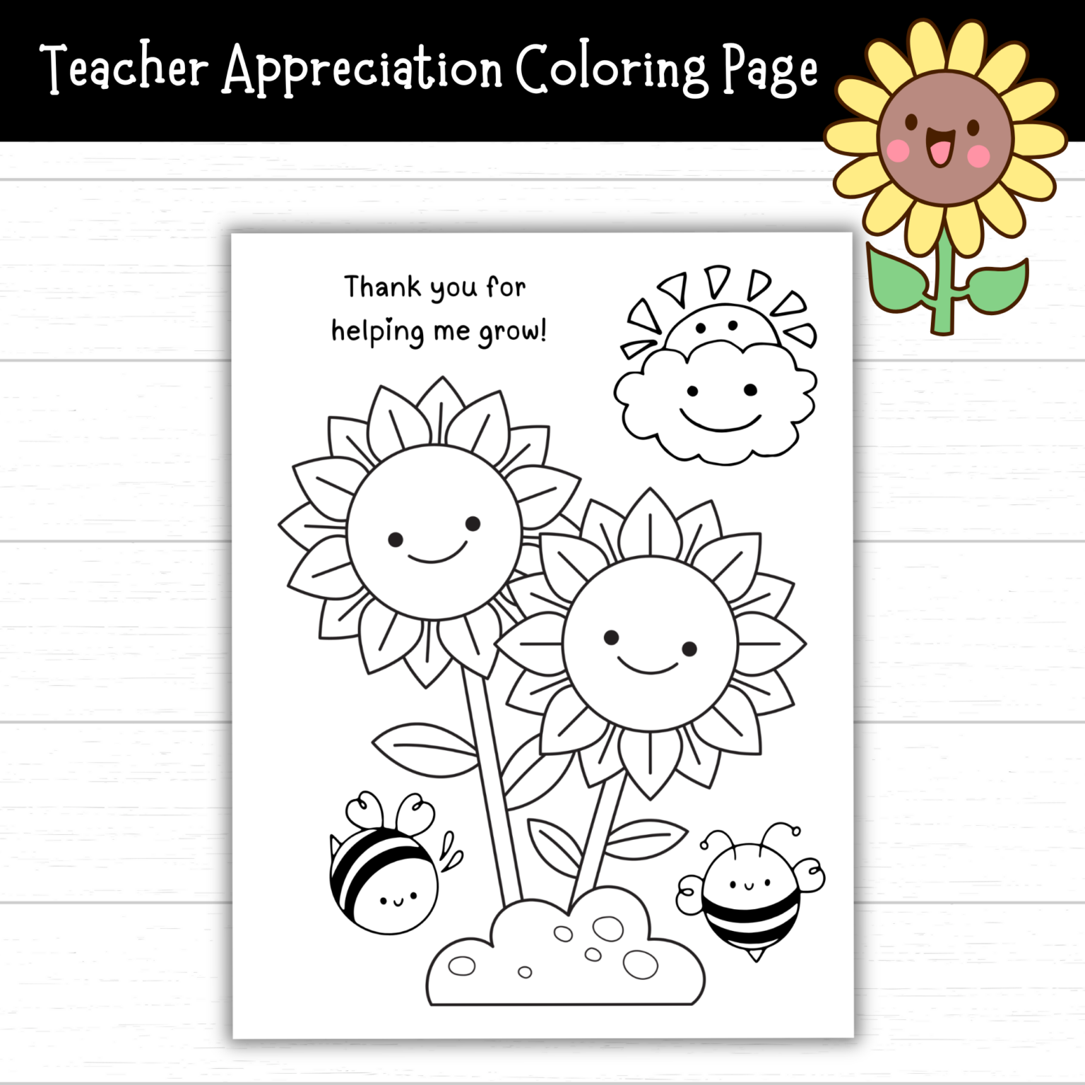Printable Teacher Appreciation Coloring Page - Mom. Wife. Busy Life.
