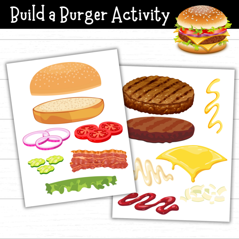 Printable Build a Burger Activity - Mom. Wife. Busy Life.