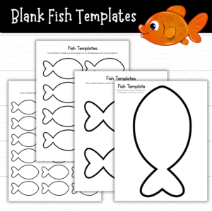 Printable Blank Fish Templates for Games, Crafts, and Activities - Mom ...