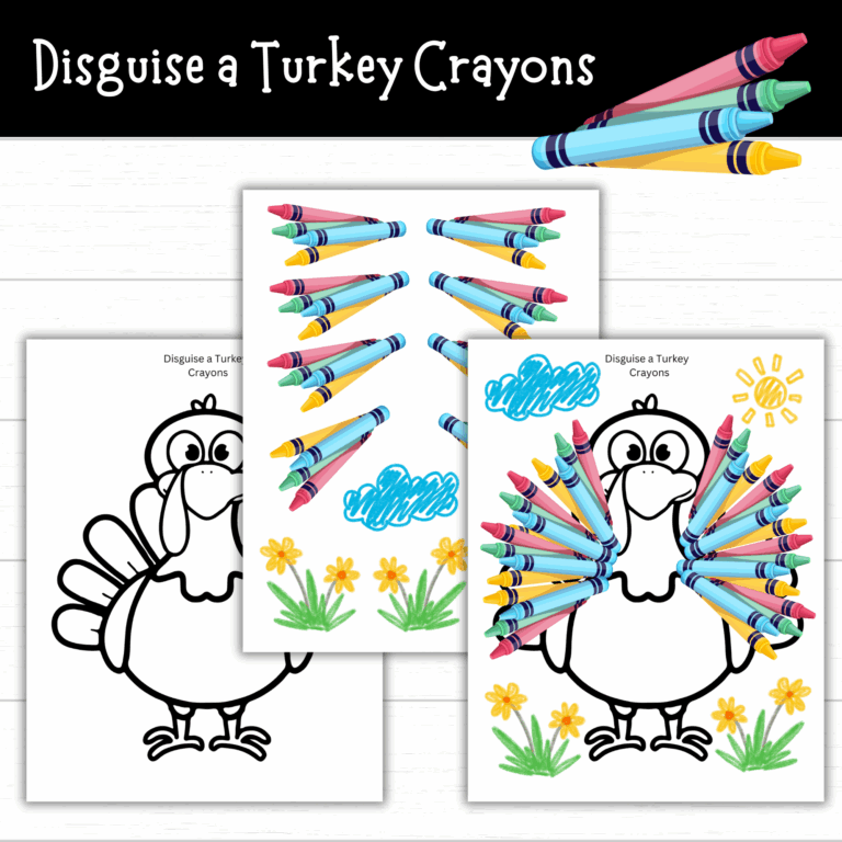 Printable Disguise a Turkey Crayons - Mom. Wife. Busy Life.