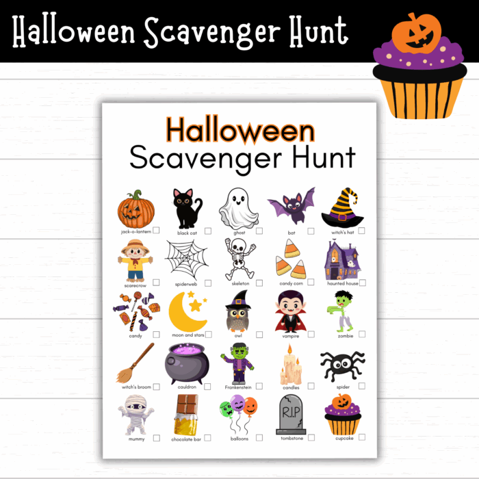 Printable Halloween Scavenger Hunt - Mom. Wife. Busy Life.