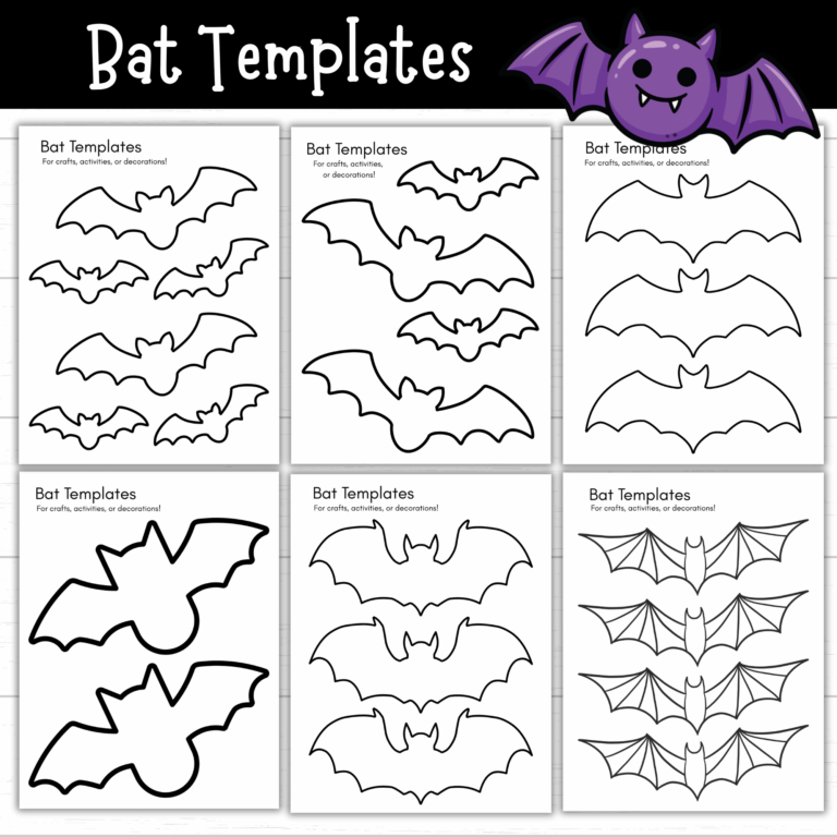 Printable Bat Templates - Mom. Wife. Busy Life.