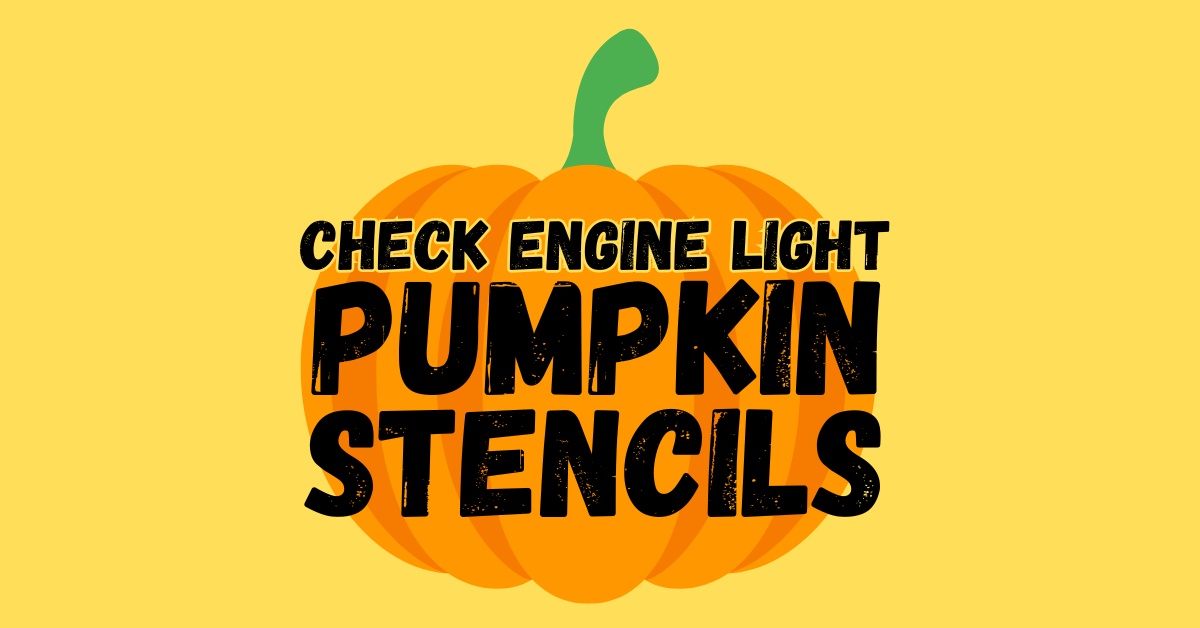 31+ Printable Check Engine Light Pumpkin Stencils - Mom. Wife. Busy Life.
