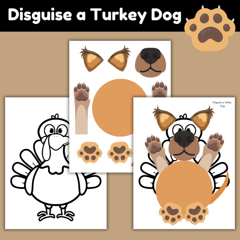 Printable Disguise a Turkey Dog - Mom. Wife. Busy Life.