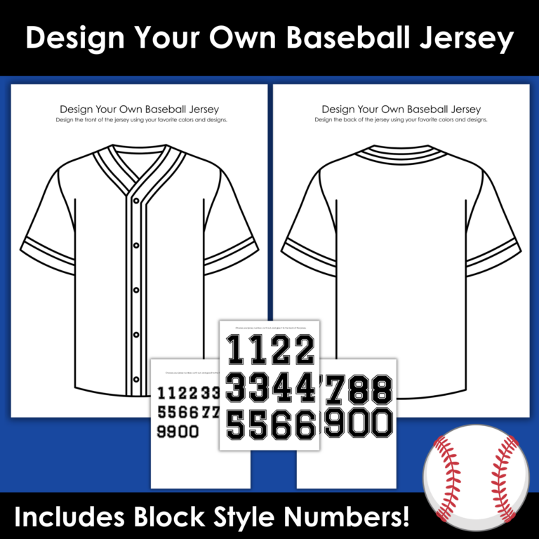Design Your Own Baseball Jersey (Fun Baseball Craft for Kids) - Mom ...