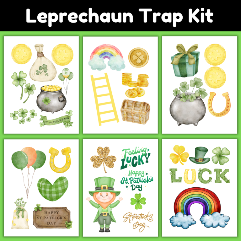 Printable Leprechaun Trap Craft Sets for St. Patrick’s Day Fun - Mom ...