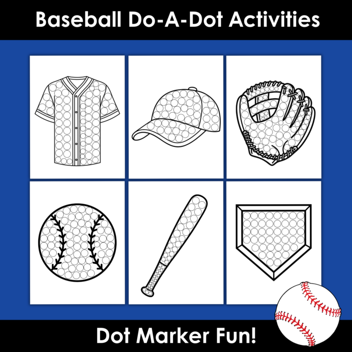 Baseball Dot Marker Activity Pack (2) - Mom. Wife. Busy Life.